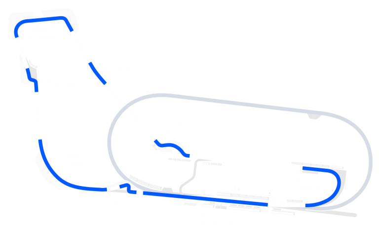 The layout of the Monza track | Monza National Circuit